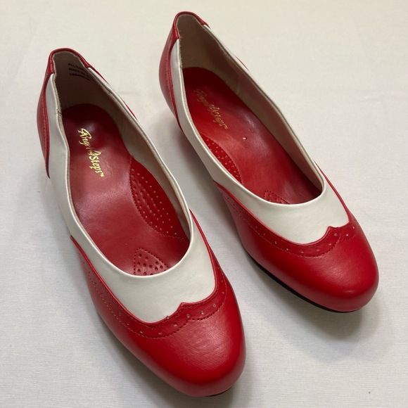 Angel Steps | Shoes | Vintage Angel Steps 8s Retro Red White Wingtip ...
